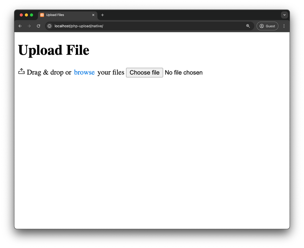 PHP image and video upload