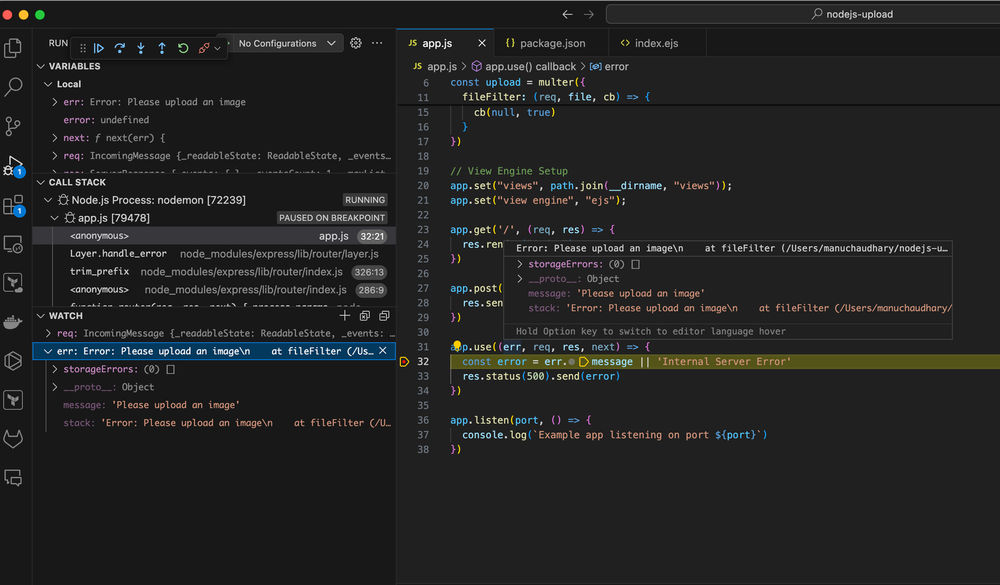 Node.js image upload