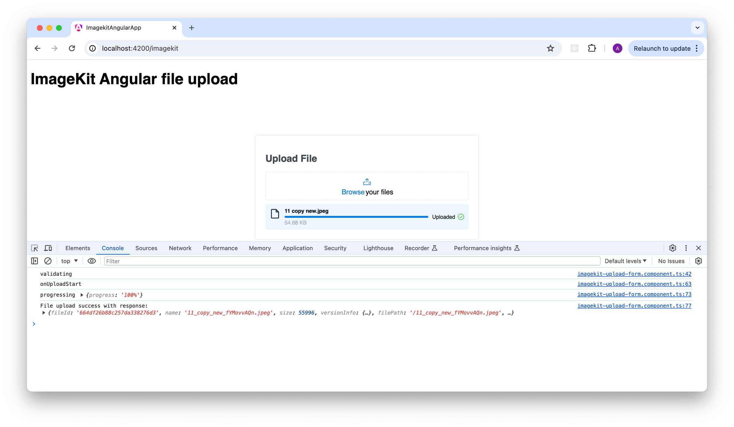 Angular image & video upload