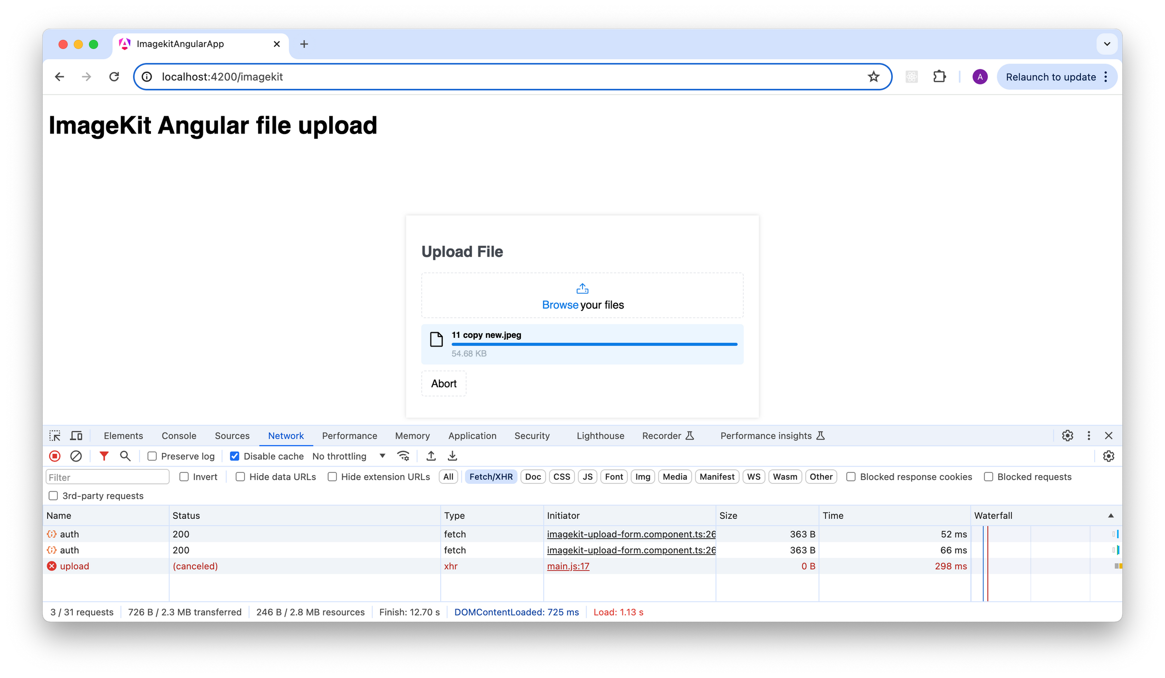 Angular image & video upload