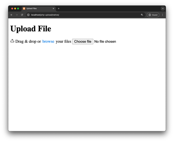 PHP image and video upload